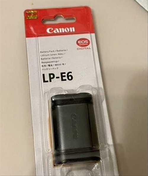 Аккумулятор canon lp e6