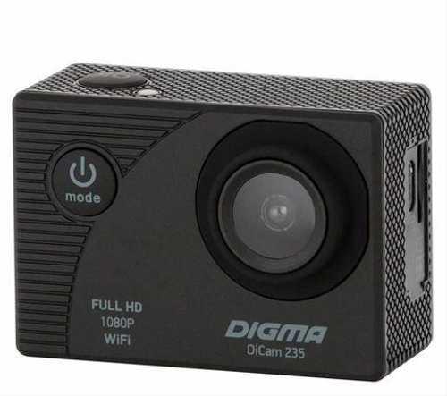 Видеокамера экшн Digma DiCam 235 черная