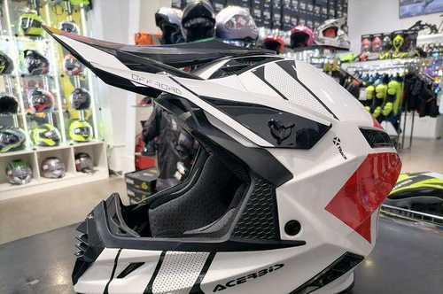 Шлем Acerbis X-track VTR RED/white