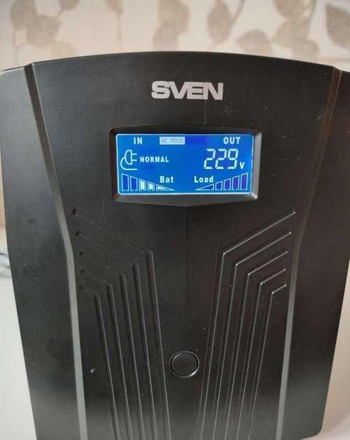 Интерактивный ибп sven Pro 1500 (LCD, USB)