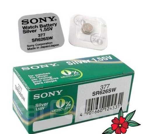Батарейки Sony 377 (SR626SW)