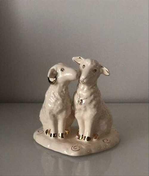 Керамическая фигурка «Влюбленные овечки»