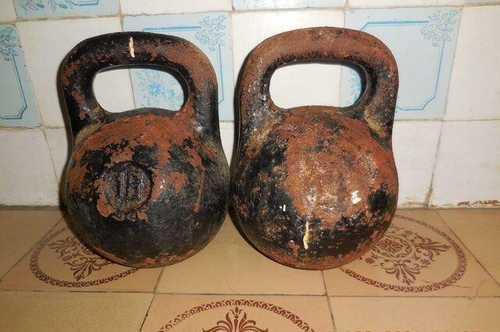Гиря СССР 24 и 16 кг