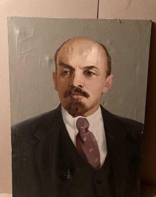 Картина В.И.Ленин. Город Раздан 1968 год