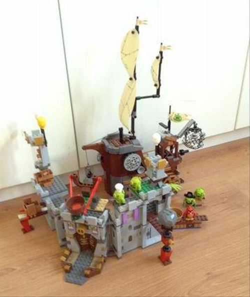 Lego Angry Birds Замок и корабль б/у оригинал торг