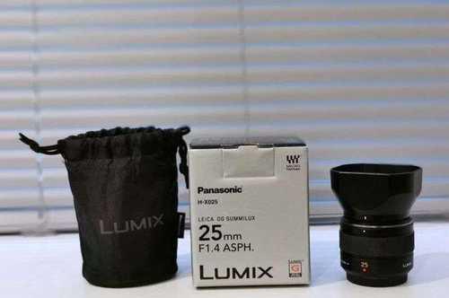 Объектив Panasonic Leica DG Summilux 25mm f/1.4