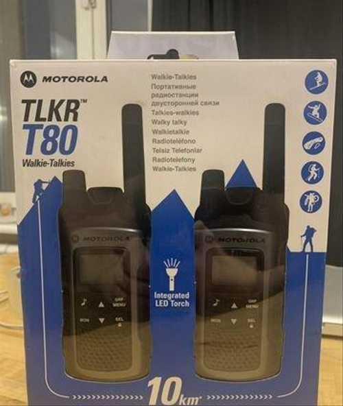Рация Motorola tlkr t80 (в комплекте 2шт)