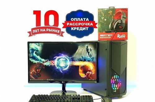 Игровой пк на Intel+ MSI GT 1030 2Gb + Монитор 24"