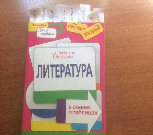 Титаренко хадыко литература в схемах и таблицах