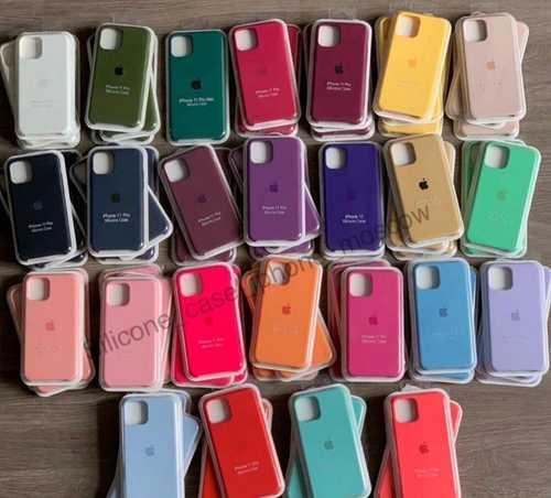 Чехлы silicon case на iPhone 5s/6/7/8/X/Xs/11/Pro
