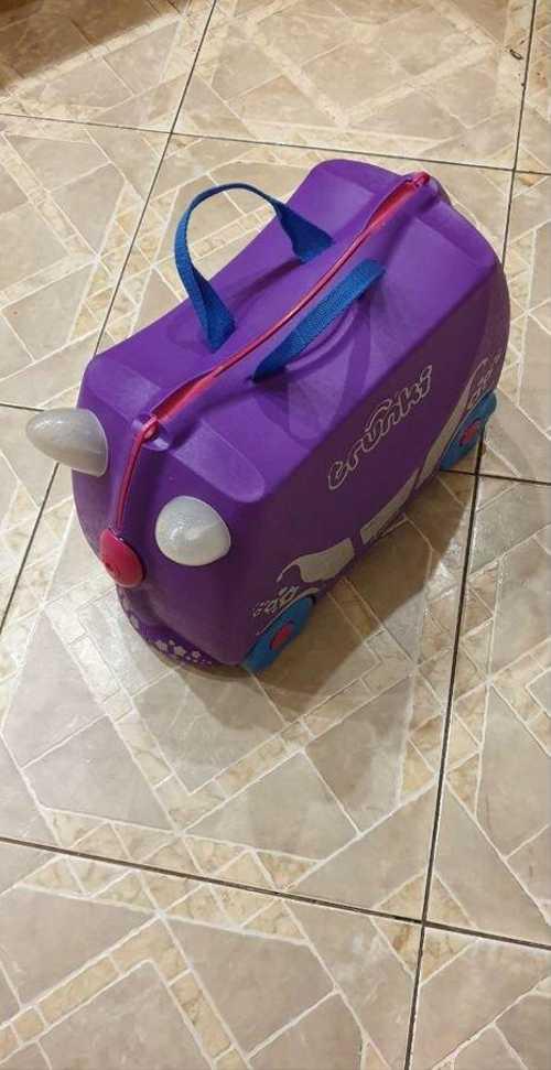 Детский чемодан trunki фиолетовый