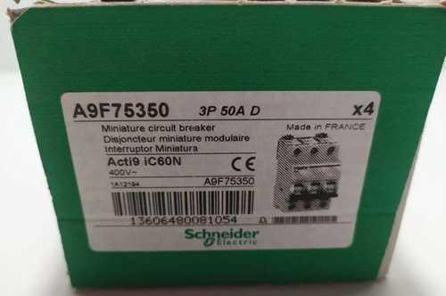 Schneider Electric A9F75350 iC60N D 50A 3P