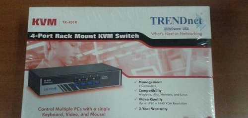 KVM TrendNet TK-401 R (4-портовый переключатель)