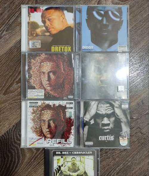 50 Cent, Eminem,P.Diddy, Dr.Dre CD (лицензионные)