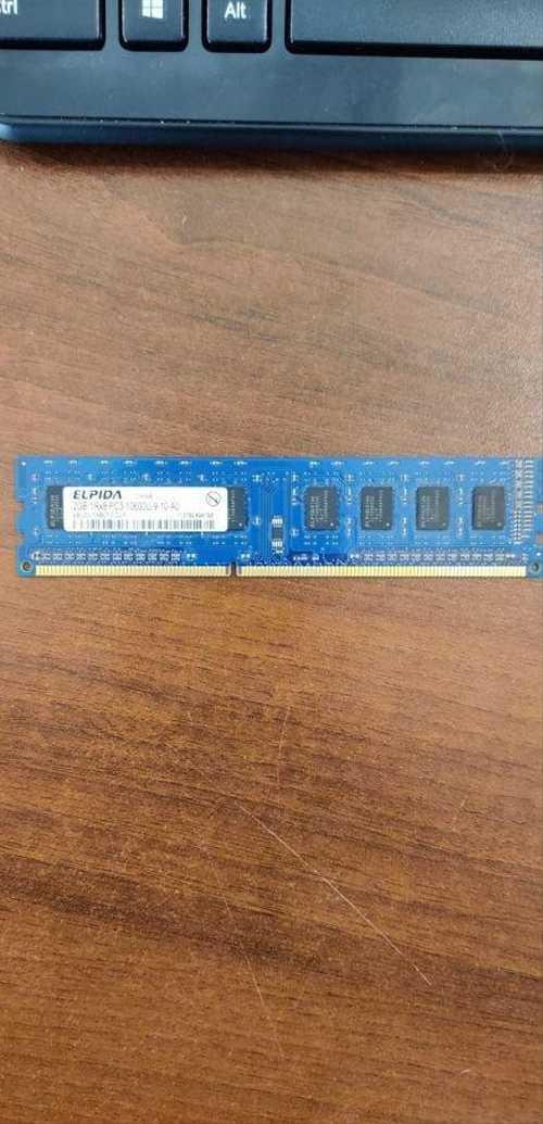 Оперативная память elpida 2gb 1rx8 pc3-10600 DDR 3