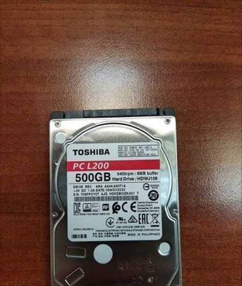 Винчестер Toshiba PC L200 500GB