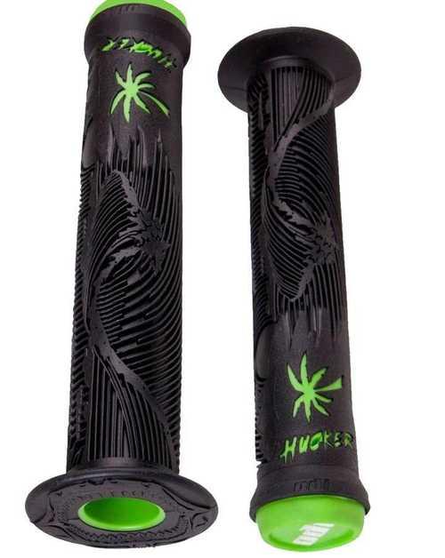 Грипсы ODI Hucker, 160 мм., чёрно-зелёные