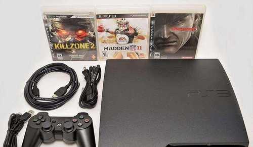 Sony PlayStation 3 slim 250gb прошитая HEN