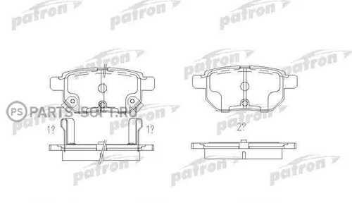 Patron PBP4042 Колодки торм.зад
