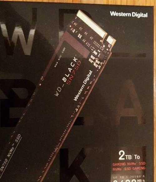 SSD Western Digital WD SN750 black 2Tb new