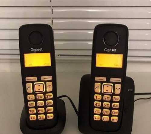 Радиотелефоны Gigaset A 120 Duo черный