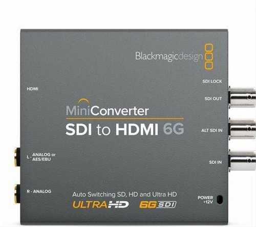 Blackmagic Mini Converter SDI to hdmi 6G новый