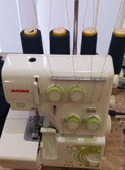 Оверлок бу Janome t 72