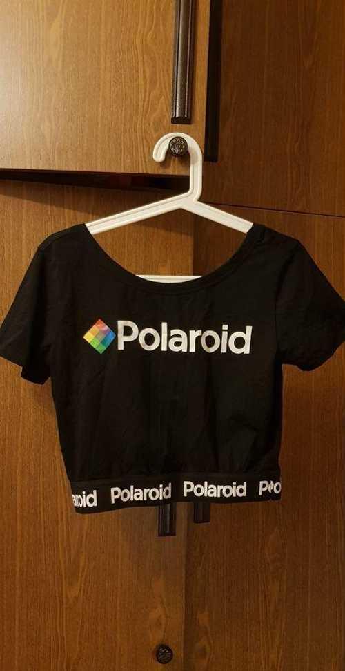 Футболка кроп топ Polaroid размер L