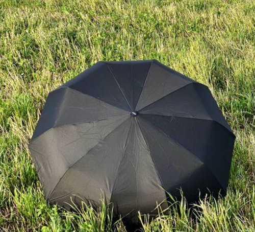 Зонт черный 10 спиц Автомат