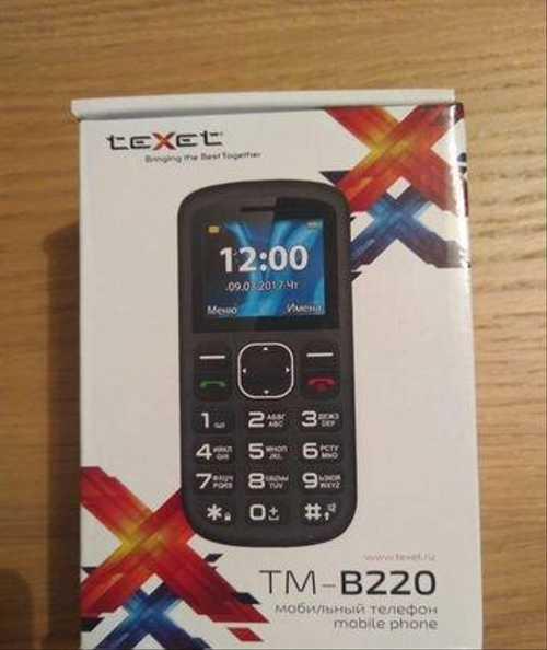 Сотовый телефон TeXet TM B220 б/у