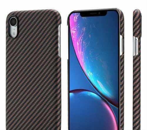 Чехол pitaka MagEZ Case для iPhone Xr коричневый