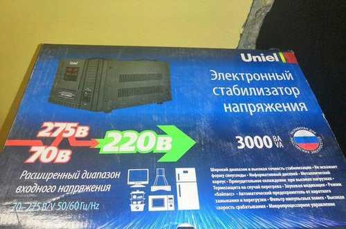 Стабилизатор напряжения uniel RS-1/3000LS