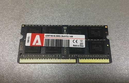 Модуль памяти для ноутбука 8гб DDR3L 1600 Azerty