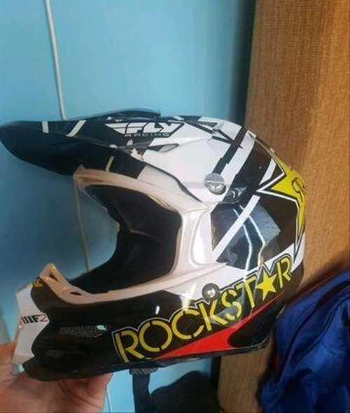 Кроссовый шлем Fly Racing F2 Carbon Rockstar