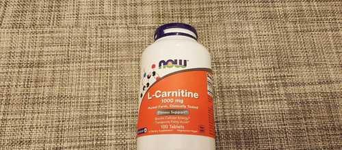 L-Carnitine NOW 1000 mg. L-Карнитин Нау Фудс