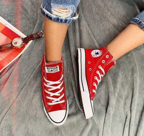 Кеды Соnverse All Star Chuk Taylor red высокие