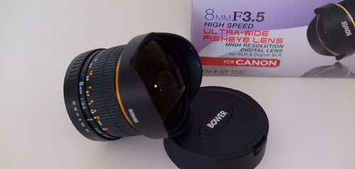 Объектив Bower 8mm F3,5 for Canon