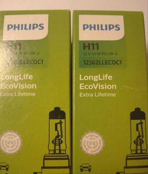 Лампы philips H11 12v 55W