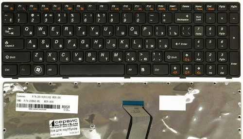 Клавиатура для ноутбука Lenovo, черная, RUS, KLE9
