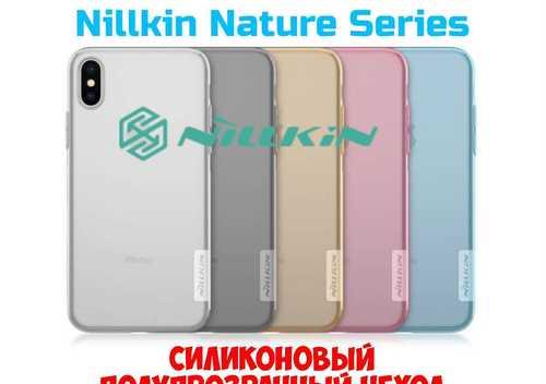 Nillkin Nature/ полупрозрачный силиконовый чехол