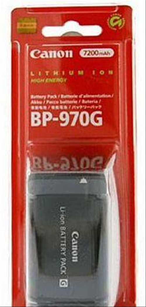Аккумулятор усиленный Canon BP-970G
