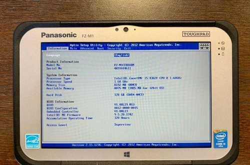 Планшет Windows защищённый Panasonic FZ-M1