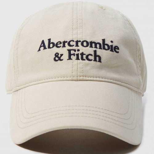 Бейсболка Abercrombie & Fitch бежевая хлопок ориг