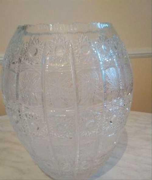Хрустальная ваза богемия, Чехия, Премиум
