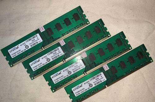 Новая DDR3 4Gb Crucial 1333MHz PC3-10600