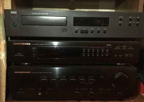 Hi-fi класс А.Marantz усилитель и тюнер. CD - NAD