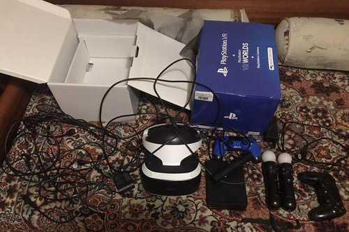 Шлем виртуальной реальности playstation vr с геймп