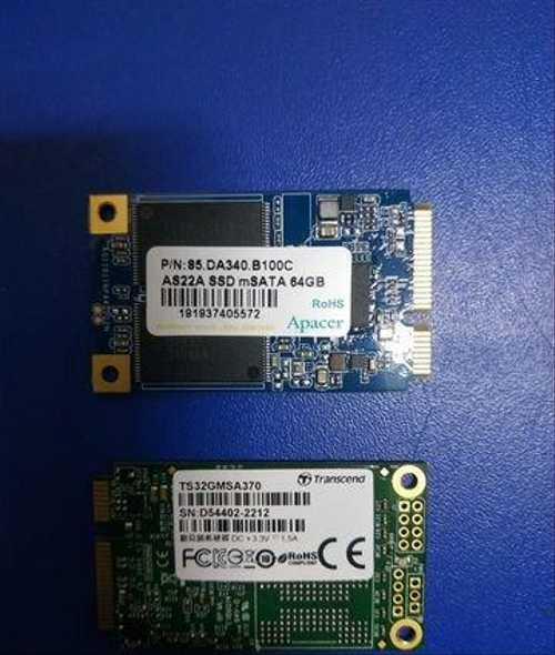 SSD msata 64GB и 32GB