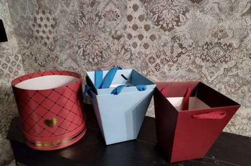 Шляпная коробка для цветов, конусные пакеты