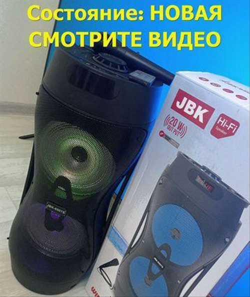 JBK Бeспроводная блютуз караоке колонка new. Высот